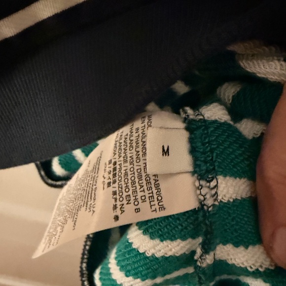 Tory Burch | Tops | Tory Burch Striped Logo Crewneck Sweatshirt Size M ...